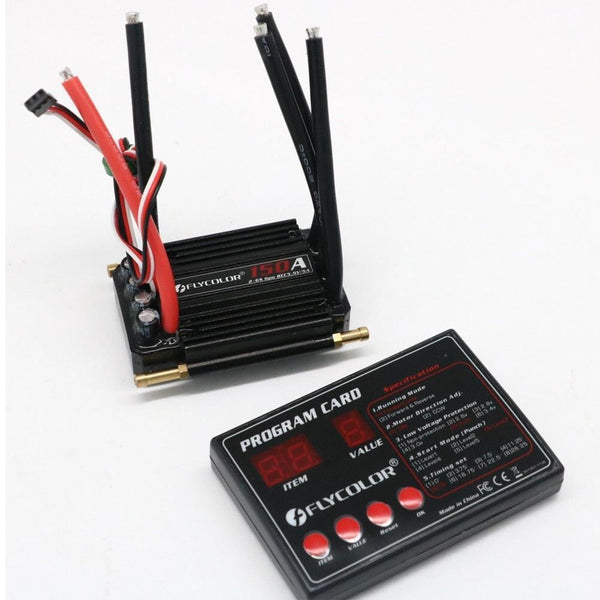 150A Brushless ESC Speed Controller w/ Progam Card (Boot) | FLYCOLOR ...