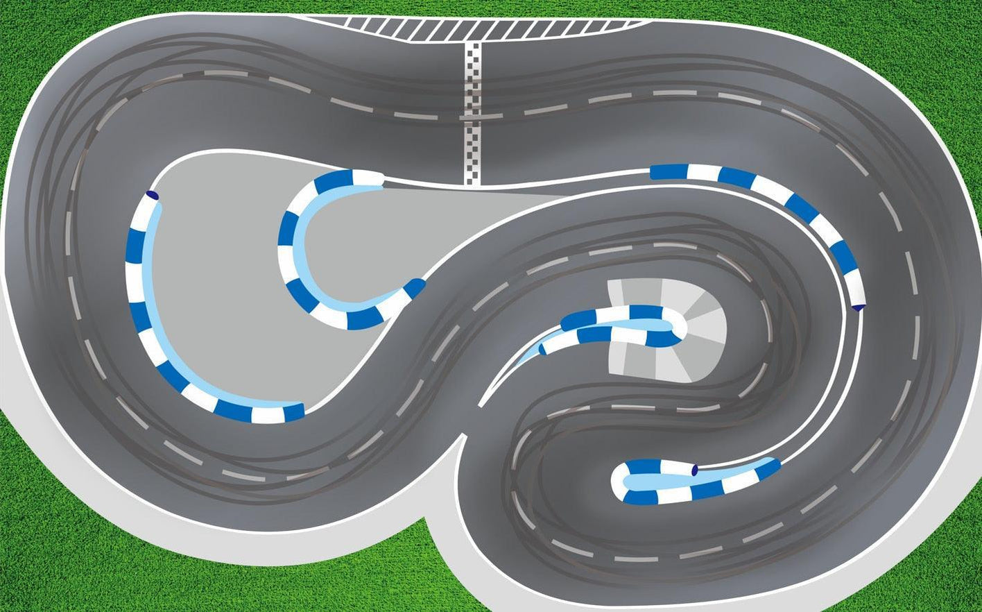 2.4 Meter Length Drift Track for 1/24 1/28 Drift (PVC-doek) | upgraderc ...