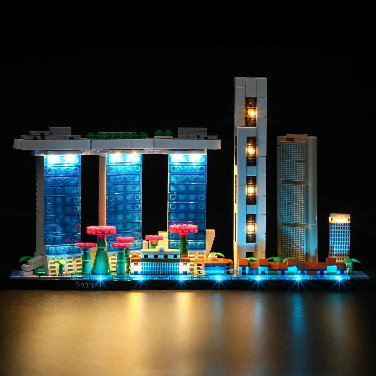 21057 Architecture Singapore Building Blocks LED Light Kit | YEABRICKS ...
