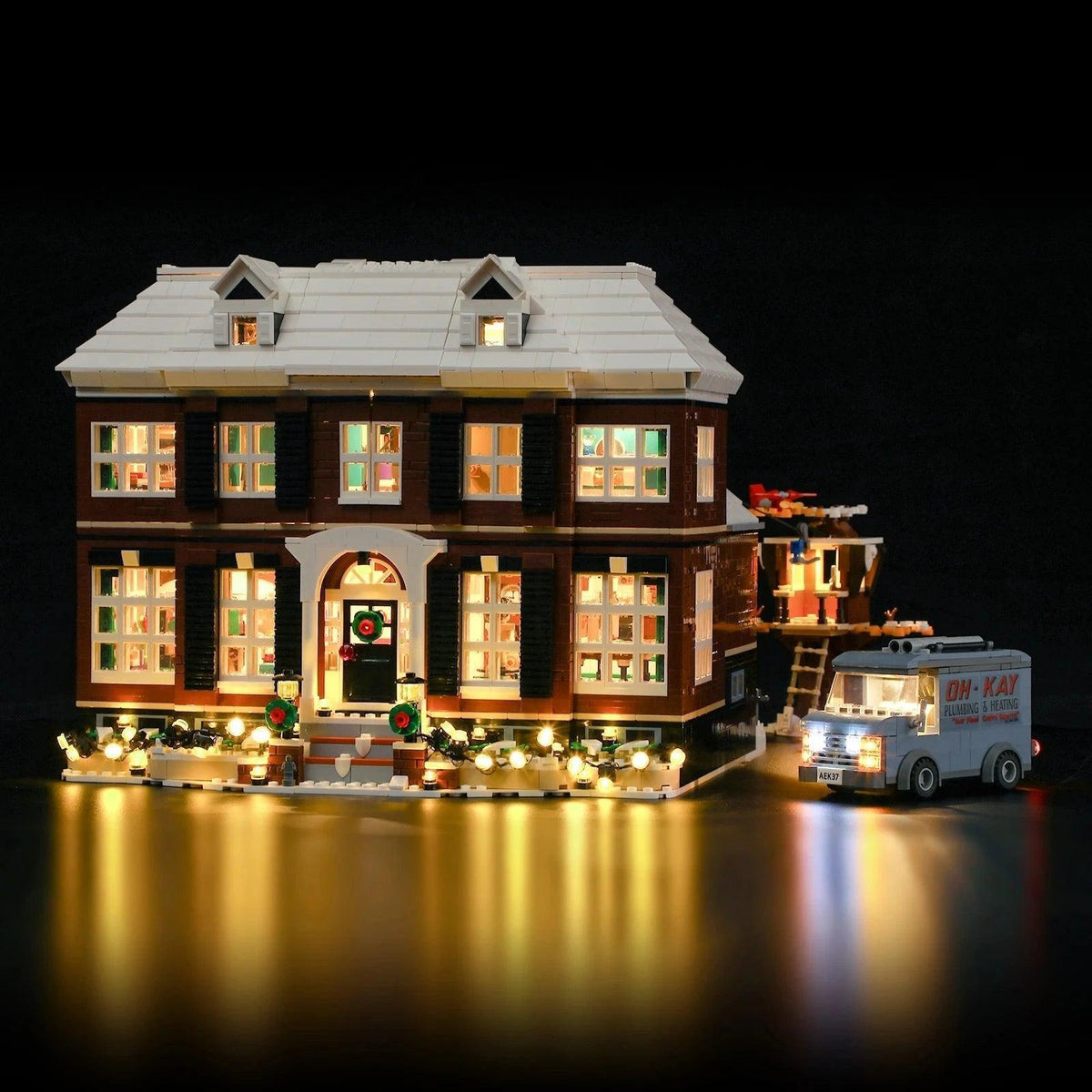 21330 Home Alone House Building Blocks LED Light Kit | YEABRICKS ...