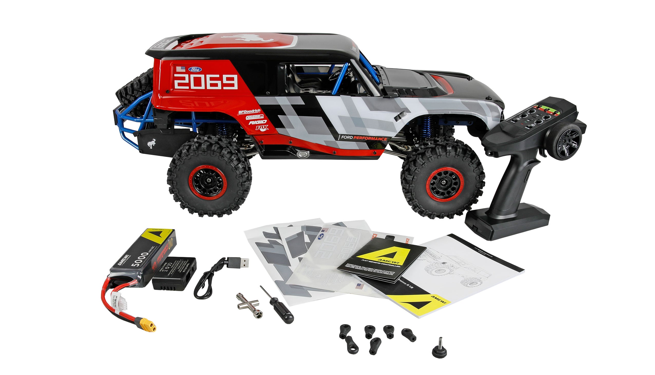 Hyper Go H8P Ford Bronco Baja 1000 Brushless 1/8 Crawler PNP | MJX ...