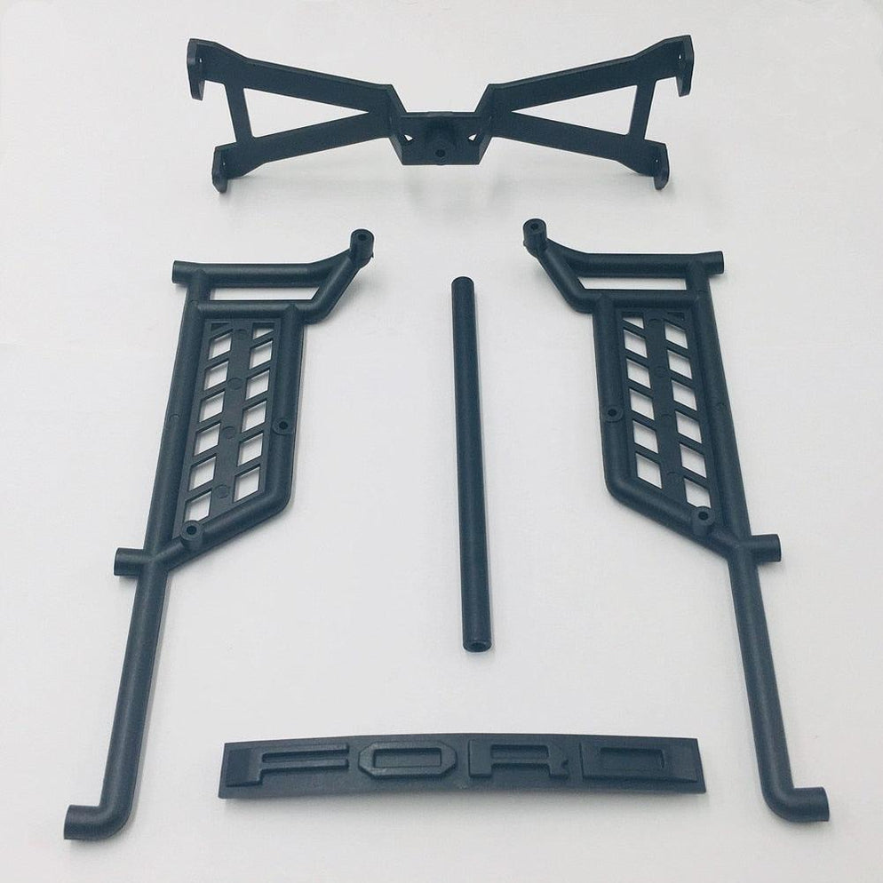 325mm Ford Raptor Body w/ Bumpers, Spare Tire Rack for Traxxas TRX4 ...