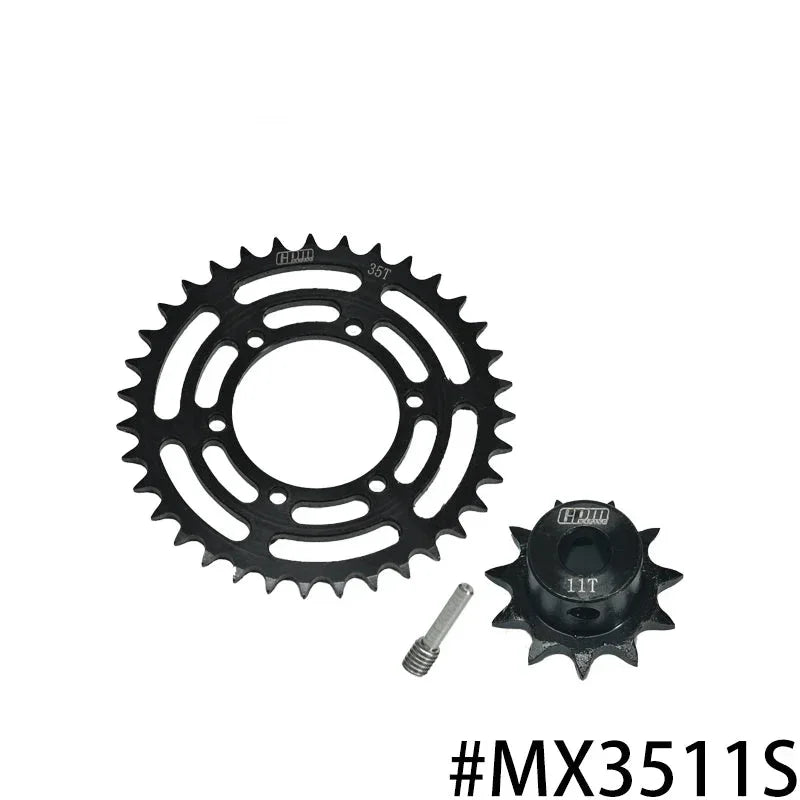 Hub Chain Sprocket Set 35T/11T for LOSI Promoto MX SM (Staal) | GPM ...
