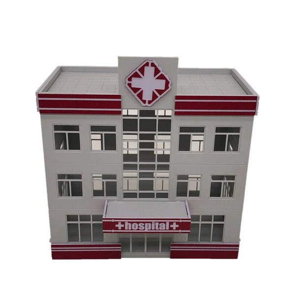 Hospital Building Model 1/87 HO | UpgradeRC