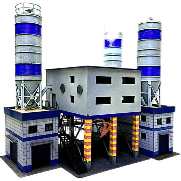 HO 1/87 Cement Factory Model Industrial Building | UpgradeRC