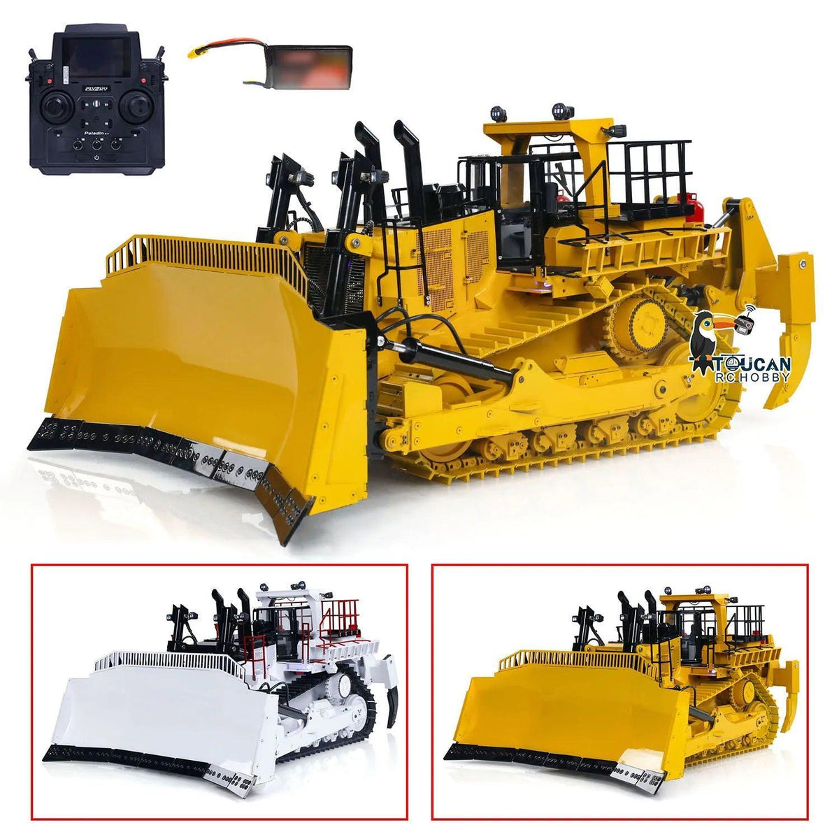 Hydraulic Bulldozer D11T Paladin PL18EV 1/14 PNP | Toucan Hobby — UpgradeRC