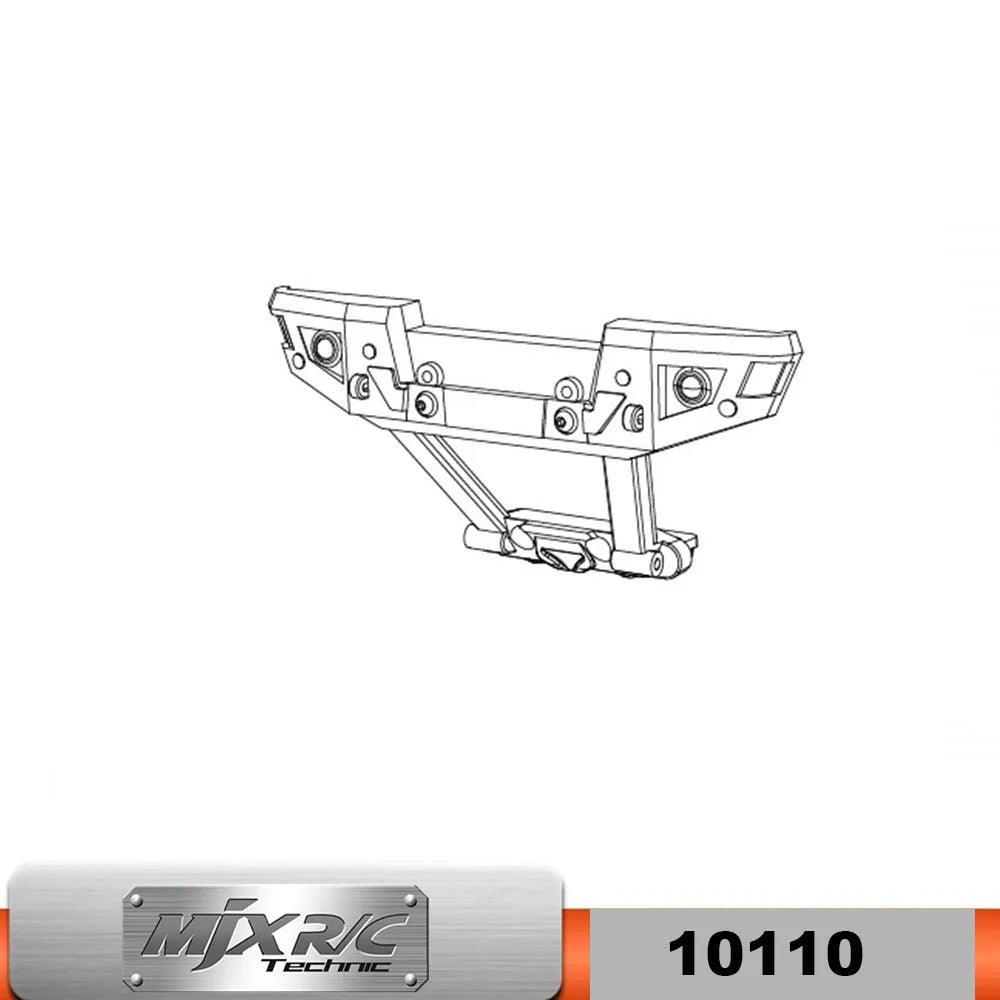 Rear Bumper for Hyper Go 10208 1/10 (10110) | MJX — upgraderc
