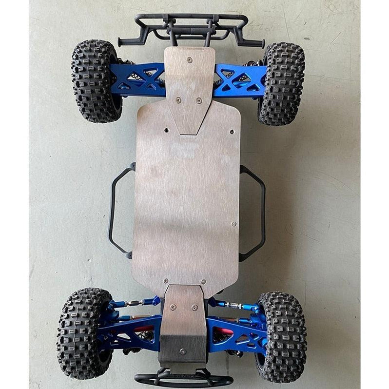 Châssis Armor Skid Plate pour Arrma 1/10 (Inox) - UpgradeRC