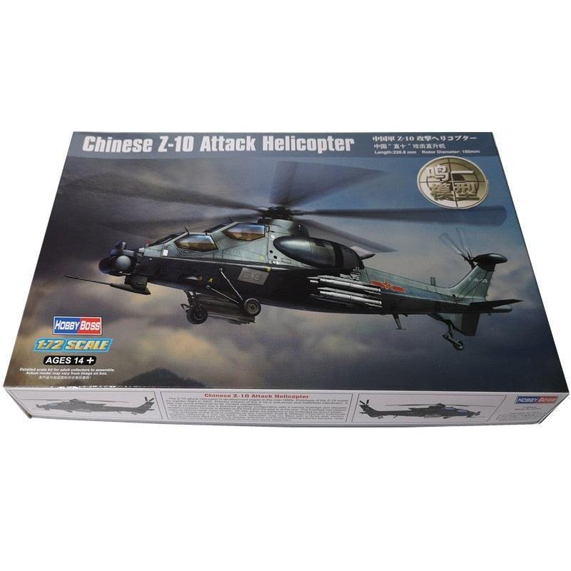 Chinese Z-10 1/72 Military Attack Helicopter Model (Plastic ...