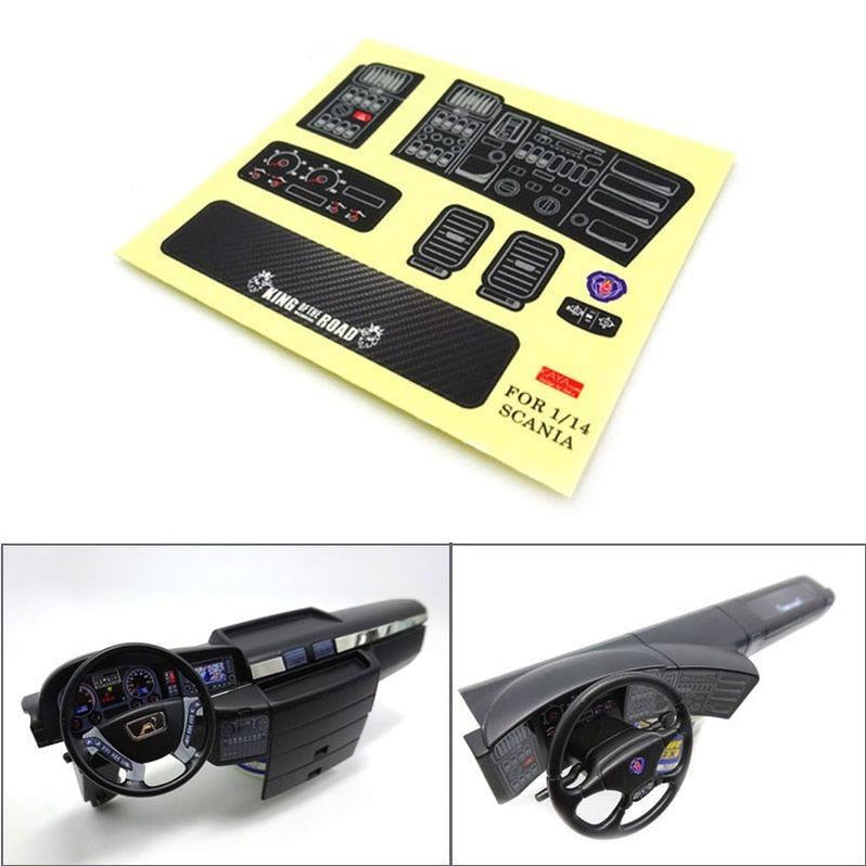 Dashboard Sticker for Tamiya 1/14 Tractor Trucks | upgraderc — UpgradeRC