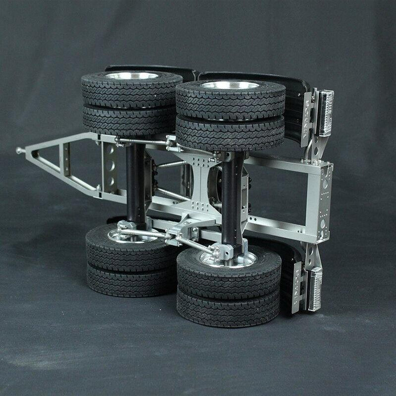 Double Axle Transfer To Towing Dolly for Tamiya Truck 1/14 (Metaal ...