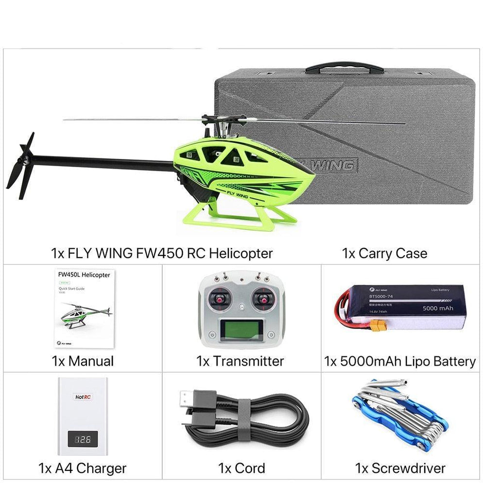 FlyWing FW450L V3 Helicopter PNP | FlyWing — upgraderc