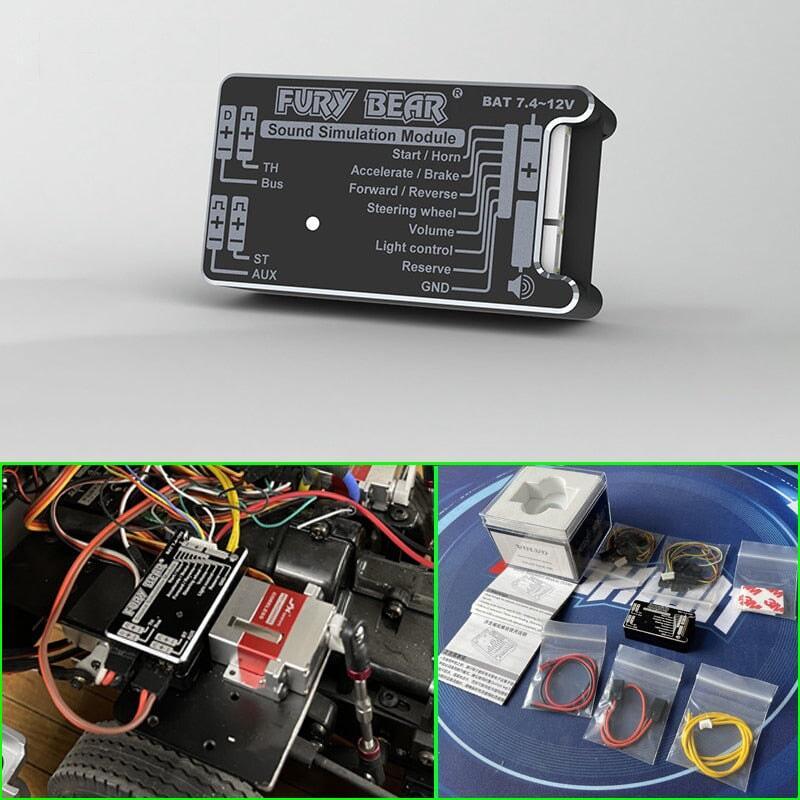 Fury Bear Sound & Light Simulation System for Tamiya Truck 1/14 ...
