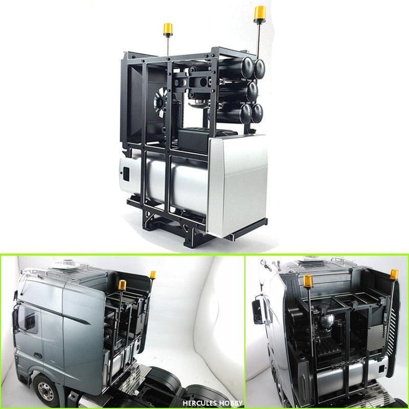 Heavy Equipment Rack Bracket w/ Light for Tamiya Truck 1/14 (Metaal ...