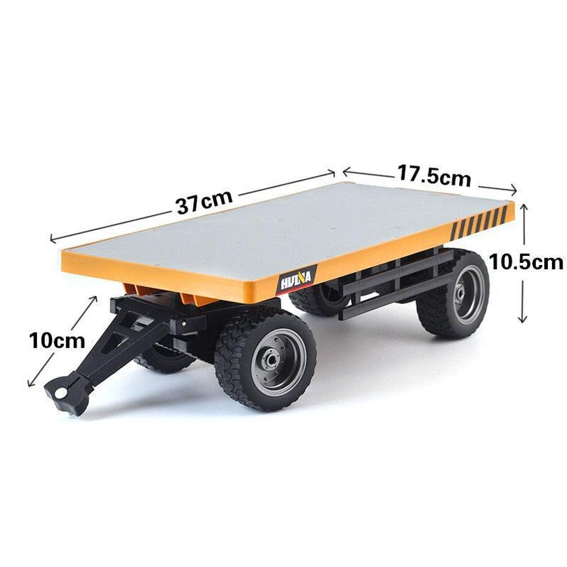 Chariot élévateur HUINA 1/10 2.4G avec remorque à plat RTR | upgraderc