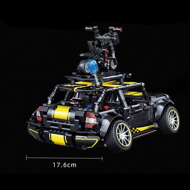 Mini Cooper F56 Hella Flush Building Blocks Model (1489 Pieces) | Caco ...