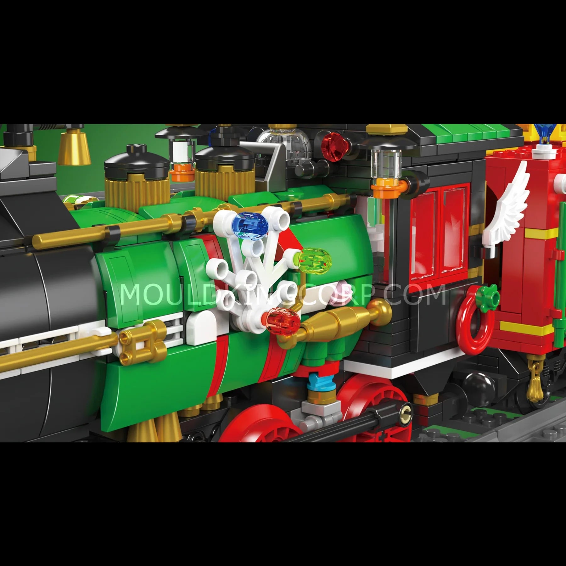12012S Steam Electric Train Building Block (Stukken 1457) | Mould King ...