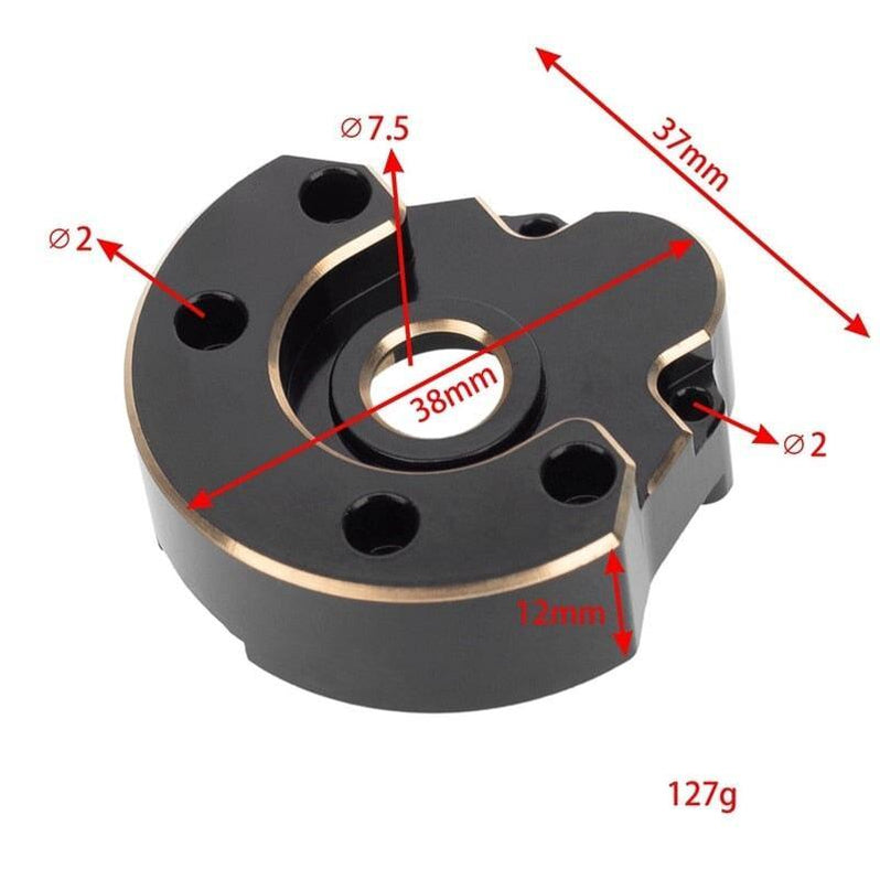 Outer Portal Housing Counterweight for Redcat GEN8 1/10 (Messing ...