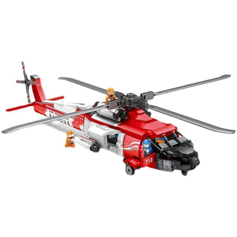 Search and Rescue Helicopter Building Blocks Model (1138 Pieces ...