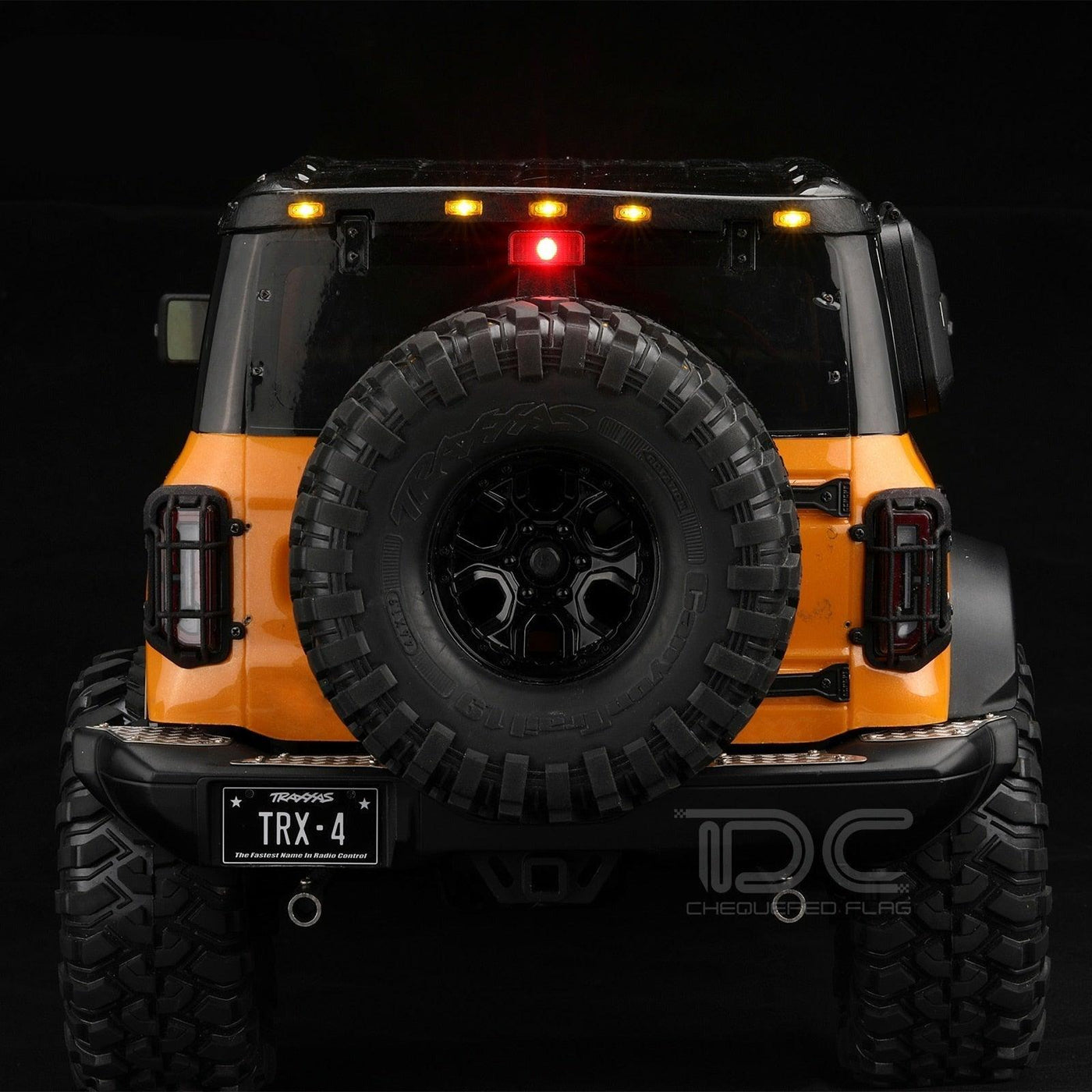 Spare Tire Mount w/ High Brake Light for Traxxas TRX4 2021 Bronco (ABS ...