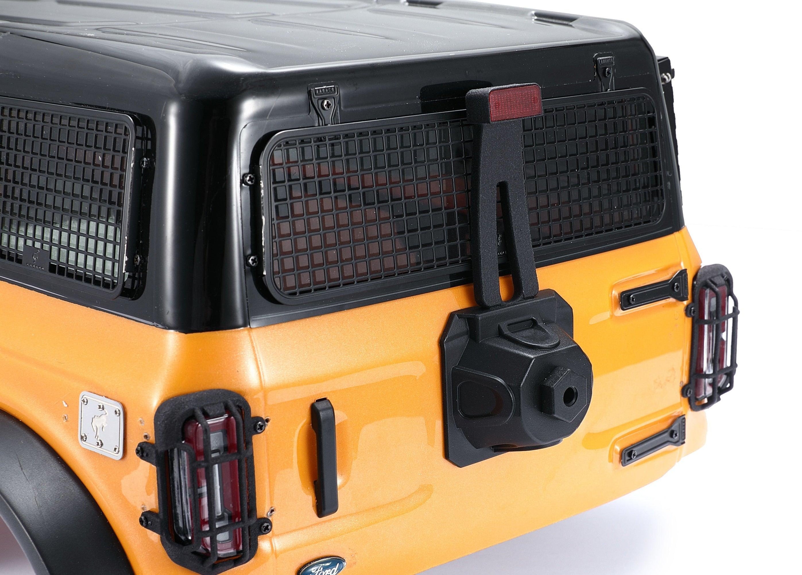 Spare Tire Mount w/ High Brake Light for Traxxas TRX4 2021 Bronco (ABS ...