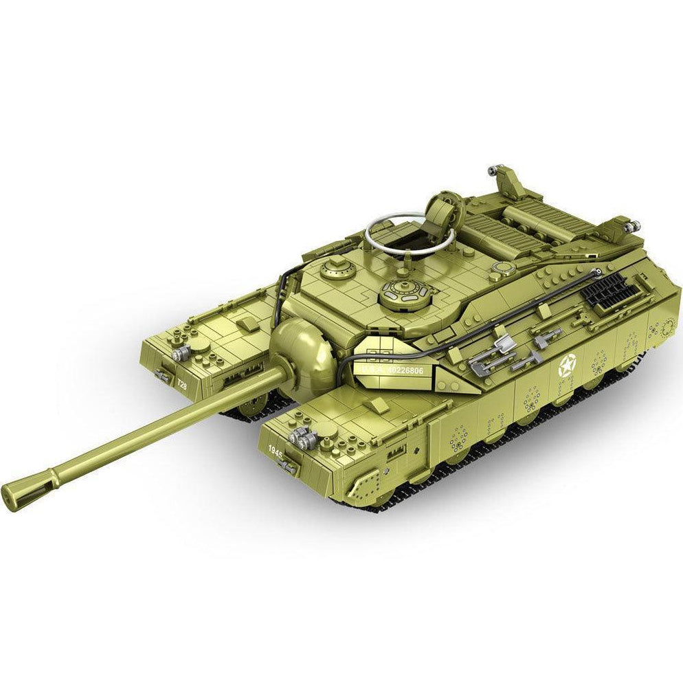 WW2 US T28 Heavy Tank Model Blocks Building (2986 Pieces) | Gulo Gulo ...